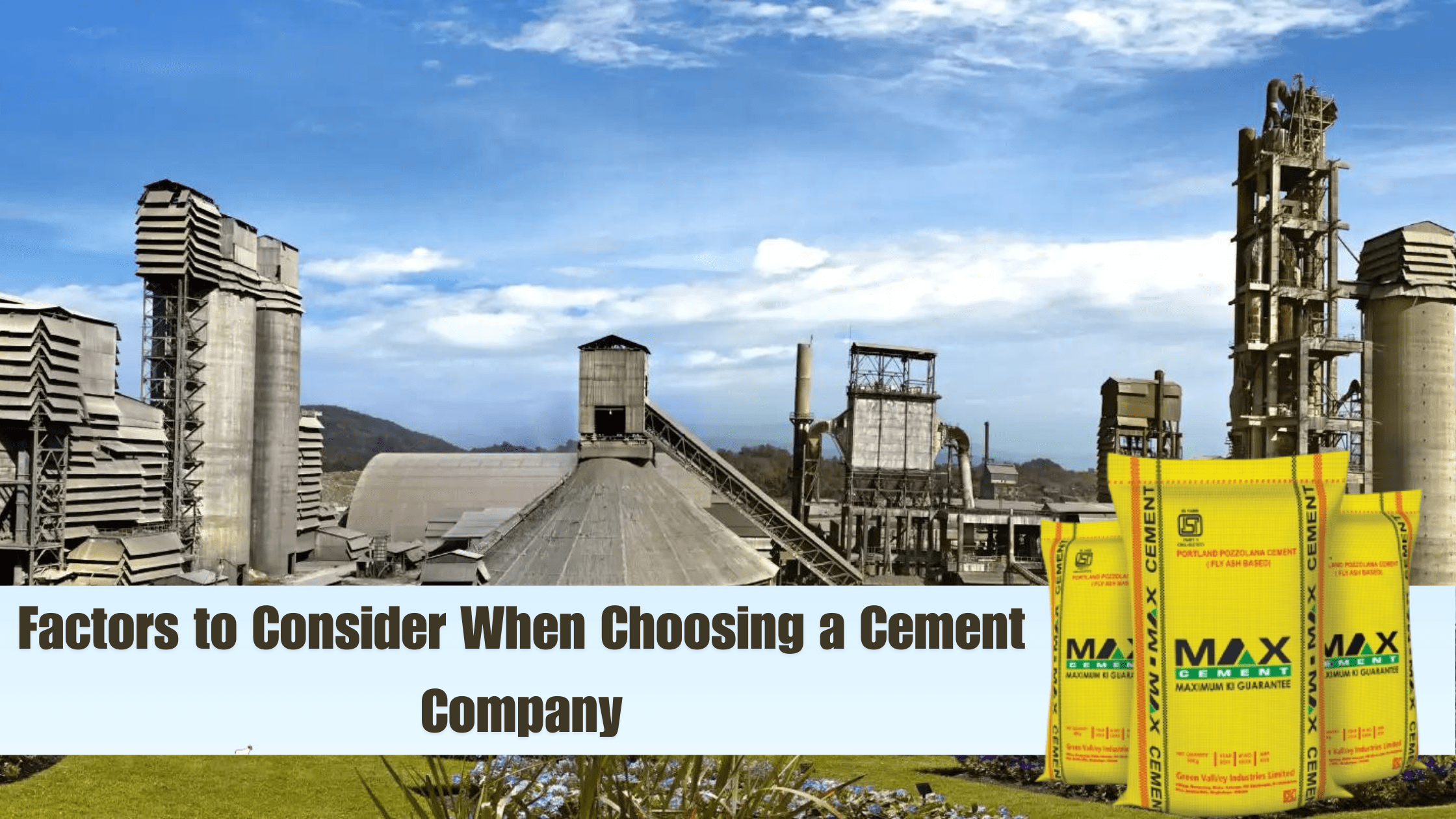 Essential Factors to Consider When Choosing a Cement Company