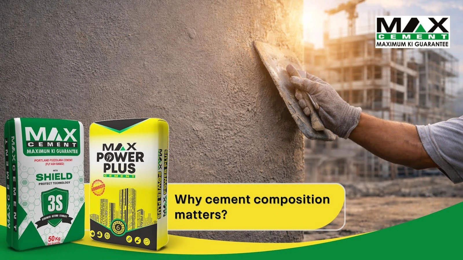 Composition of Cement with Ingredients Ratios and Cement Types
